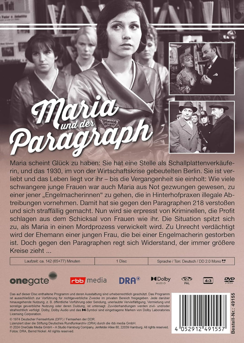 Maria und der Paragraph (DVD) – Der Ostfilm