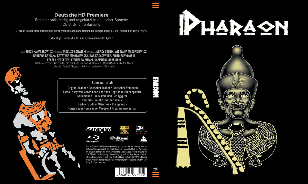 PHARAO - Blu-ray (Faraon - Die dunkle Macht der Sphinx) limitiertes Di ...